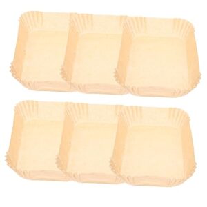 upkoch 100pcs air fryer liner disposable underpads round parchment paper square baking pan oven baking accessories air fryer liner trays parchment paper for baking air fryer accessories