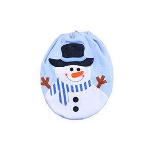 didiseaon light blue decor home decoration christmas decor toilet tank cover toilet cover set fluffy toilet cover bathroom seat cover toilet seat cover bathroom decorative cover decorate