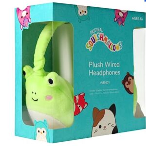 Squishmallows Wendy The Frog Wired Headphones