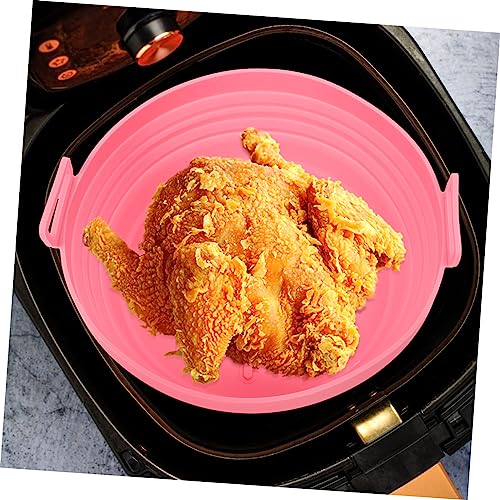 UPKOCH 2pcs Air Fryer Baking Pan Reusable Air Fryer Basket Air Fryer Oven Accessories Para Air Fryer Silicone Baking Pan Air Fryer Oven Pan Non Stick Air Fryer Mats Fry Pan Liner