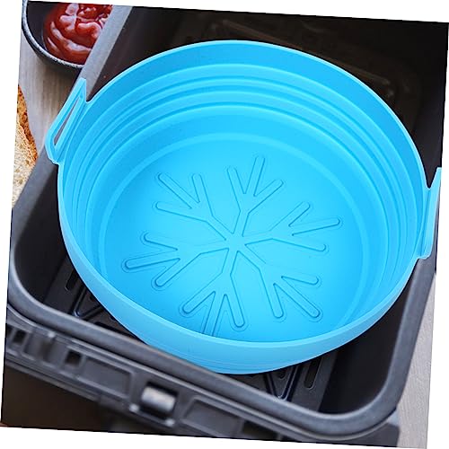 UPKOCH 2pcs Air Fryer Baking Pan Reusable Air Fryer Basket Air Fryer Oven Accessories Para Air Fryer Silicone Baking Pan Air Fryer Oven Pan Non Stick Air Fryer Mats Fry Pan Liner