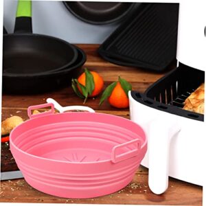 UPKOCH 2pcs Air Fryer Baking Pan Reusable Air Fryer Basket Air Fryer Oven Accessories Para Air Fryer Silicone Baking Pan Air Fryer Oven Pan Non Stick Air Fryer Mats Fry Pan Liner