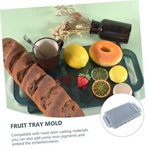 Anneome Food Tray Mold Resin Coasters Silicone Container Food Trays Trinket Container Molds DIY Casting Epoxy Molds Tray Casting Mold Resin Epoxy Mold Silicone Tray Mold Jewelry