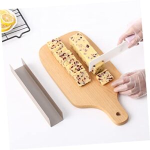 HONMEET 1pc Cookie Organizer Cupcake Cake Making Tray Biscuit Making Mold French Bread Loaf Dessert Mould Kitchen Supply Matzo Crackers Loaf Bread Pan Carbon Steel Mold Kitchen Supplies