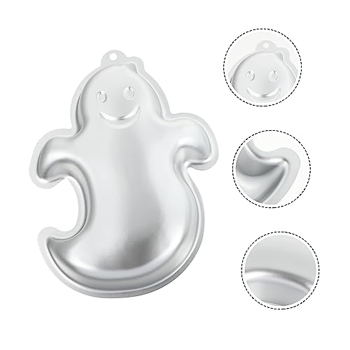 Mikinona 1 PC Cake Mold Metal Dies Bread Baking Pan Bread Mold Cupcake Molds Pie Tart Molds 3d Cake Mold Halloween Aluminum Alloy Baking Utensil Useful Ghost Cake Mold Lovely Cake Mould Hat