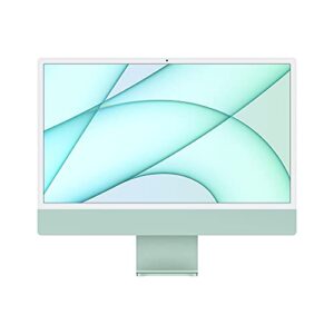 2021 apple imac (24-inch, apple m1 chip with 8-core cpu, 8gb ram, 512gb) (qwerty english) green (renewed premium)