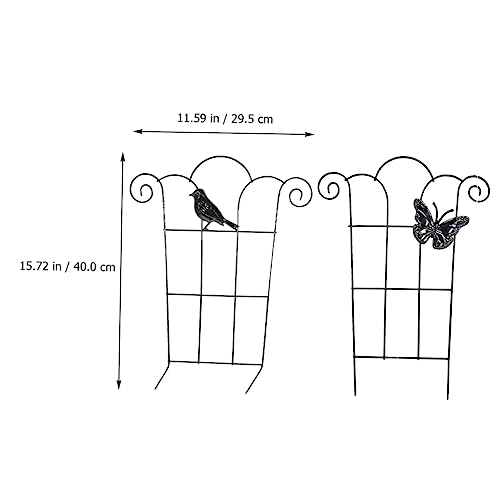 YARNOW 6 Pcs Plant Climbing Support Frame Creative Mountain Turtle Flower Pot Bracket Climbing Rattan Frame Metal Iron Fixing Rod 2pcs Rose Trellises Indoor Plant Shelf Flower Support