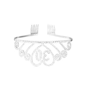 mikinona 1pc jewel headbands for women bridal headpieces for wedding rhinestone belts for women 60th birthday headpiece headbands crystal diamond 60 birthday tiara and sash hair crown gift