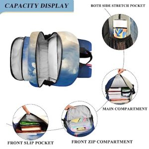 Glaphy Spaceship Launch Rockets Backpack, School Bag Lightweight Laptop Backpack Students Travel Daypack with Reflective Stripes