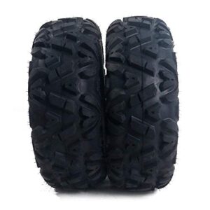 sunroad 2 pcs atv utv tires 26x11.00-14 rear 6pr sport all terrain tubeless tires 26x11x14