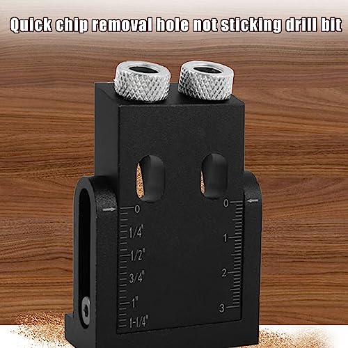 38 Pcs Pocket Hole Jig Kit, Pocket Hole Jigs for Woodworking, Pocket Hole Screw Jig Kit 15° Angled Holes, Portable Wood Pocket Hole Screw Clamp System for Woodworking Carpentry Locator