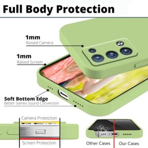 Tiwinxing Compatible with Oppo Reno 6 Pro 5G Case Shockproof Ultra Slim Oppo Reno 6 Pro 5G Case for Women Men Silicone Liquid Soft Anti-Scratch Protective Case (Green)