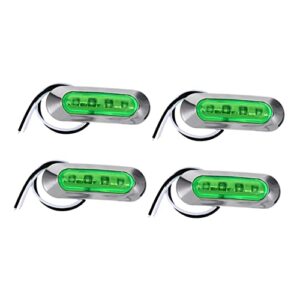 milisten lights 4pcs boat truck light directional lamp trailer kit signal green turn signal abs warning light truck side light