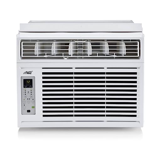 Arctic King 10,000 BTU Window Air Conditioner, Cools up to 450 Sq. Ft, with Digital Panel and Remote Control, Easy Installation, for House, Apartment, and Office (Renewed)