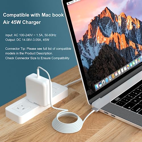 Mac Book Air Charger, Replacement for Mac Book Air AC 45W T-tip Shape Connector Power Adapter, Laptop Charger for Mac Book Air 11 inch and 13 inch (2012 2013 2014 2015 2017)