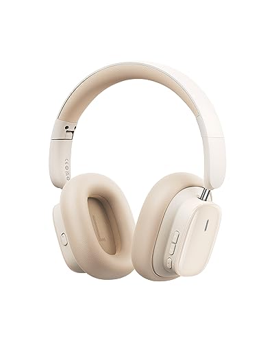 Baseus Active Noise Cancelling Headphones with 100H Playtime, LHDC Hi-Res Sound, Reduce Noise by Up to 95%, Spatial Audio, ENC Mics, 0.038s Low Latency, Bluetooth 5.3 Wireless Headphones - Bowie H1i