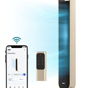 Dreo Smart Tower Fan Voice Control, 120° Oscillating Fan Works with Alexa/Google/App/Remote, 42 Inch, 25dB Quiet DC Bladeless Fan & Tower Fan 42 Inch, Cruiser Pro T1 Quiet Oscillating Bladeless Fan