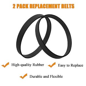 Aetwhy Replacement Belts Vacuum Cleaner Belts Compatible with Bissell Model 2910, 2987, 2806 PowerForce and TurboClean PowerBrush Flat Pump Belt Replace Part 1606428 (2 Pack)