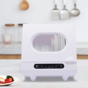 1200W Countertop Dishwasher Portable Compact Dishwasher Fit Small Apartments 5 Programs