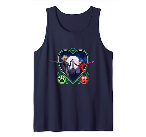 Miraculous Ladybug and Cat Noir The Movie Heart Tank Top