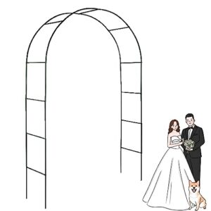 wedding arch garden arch trellis metal garden arches garden arbor archway for roses,climbers,vegetables,archway decor pergola arbor,durable plant support white (color : white, size : w180cmxh220cmxd