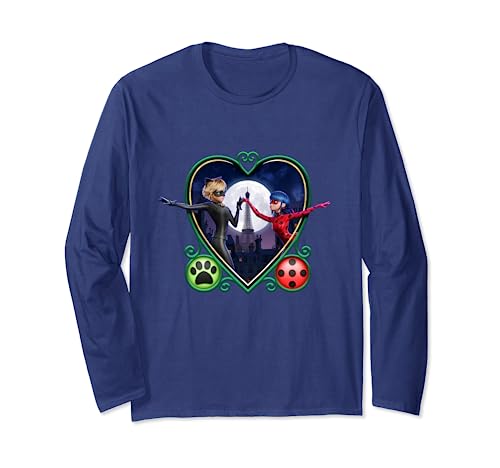 Miraculous Ladybug and Cat Noir The Movie Heart Long Sleeve T-Shirt