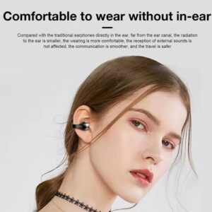 BONSORION Open Ear Headphones,Wireless Bluetooth Earbuds, Bone Conduction Headphones, Bluetooth 5.3 Clip-on Earphones,Sport Earbuds,32 Hours Playtime with Case(Black)