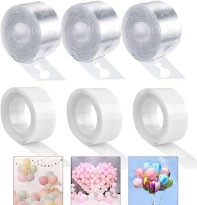 balloon decorating strip kit for arch garland 2 balloon ribbon, 2 pcs tying tool, 2 ballon flower clip for party wedding birthday xmas baby shower diy