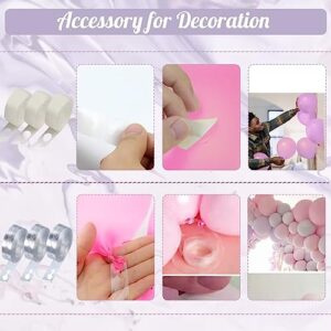 Balloon Decorating Strip Kit for Arch Garland 2 Balloon Ribbon, 2 Pcs Tying Tool, 2 Ballon Flower Clip for Party Wedding Birthday Xmas Baby Shower DIY