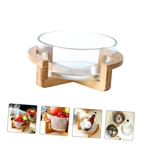 Cabilock 1 Set Bowl Decorative Glass Bowl Decorative Fruit Bowl Server Tray Food Storage Bowl Footed Trifle Bowls Glass Containers Household Salad Bowl Household Glass Bowl Glass Salad Bowl