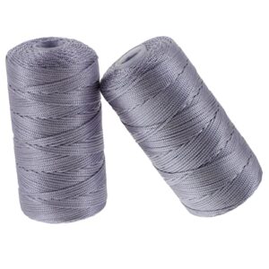 diy knitting yarn 2 rolls thin ice silk thread crocheting yarn crafts yarn for crocheting hand knitting yarn professional yarn weaving nylon yarn hollow braided rope body line