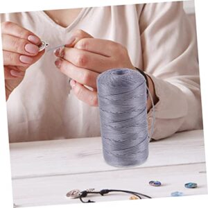 DIY Knitting Yarn 2 Rolls Thin Ice Silk Thread Crocheting Yarn Crafts Yarn for Crocheting Hand Knitting Yarn Professional Yarn Weaving Nylon Yarn Hollow Braided Rope Body Line