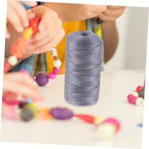 DIY Knitting Yarn 2 Rolls Thin Ice Silk Thread Crocheting Yarn Crafts Yarn for Crocheting Hand Knitting Yarn Professional Yarn Weaving Nylon Yarn Hollow Braided Rope Body Line