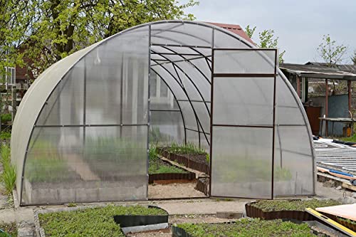 (Pack of 6) 24" x 48" 8mm Clear Twin Wall Polycarbonate Panels, Cold-Flexible, Clear, Strong Impact and Shatterproof - All-Weather Outdoor Garden and Greenhouse Covering…