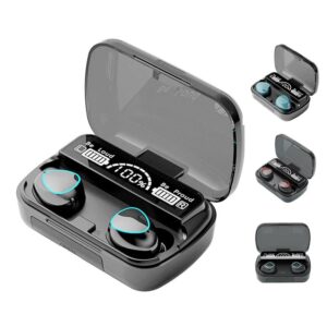 m10 tws wireless in-ear headphone earphone sports waterproof touch headset with led display