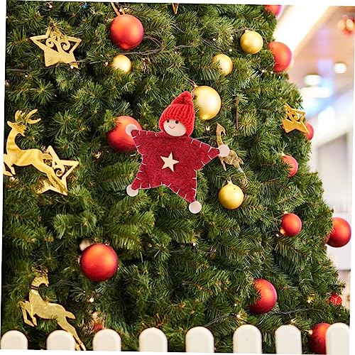 Abaodam 1 Pair Christmas Tree Ornaments Plush Baby Doll Fireplace Decor Christmas Angel Doll Christmas Stuffed Ornament Christmas Hanging Pendants Charms Christmas Pendants Felt Filler