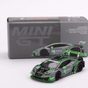 True Scale Miniatures Model Car Compatible with Lamborghini Huracán GT3 EVO #39 2022 IMSA Road America 2nd Place Limited Edition 1/64 Diecast Model Car MGT00499