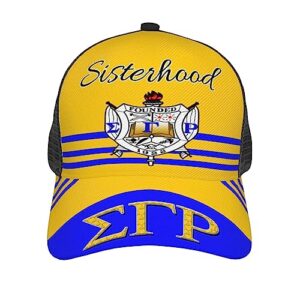 sigma gamma rho hat, outdoor sunshade baseball cap, sister gift curved brim mesh baseball cap