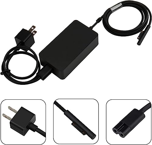 65W Surface Pro Charger Replacement for Microsoft Surface Pro 3/4/5/6/7/7+/8/9/X Power Supply Adapter,Compatible for Surface Laptop 1/2/3/4/5 Surface Go/2/3 Surface Book and Windows Laptop Charger