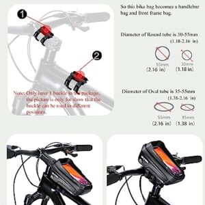 WILD MAN Bike Bag, Bicycle Bike Accessories for Cycling Biking, Bicycle Bike Phone Holder Mount Bag, Bike Bag for Bicycles, Mountain Bike Accessories for Adult Bikes for Cell Phone Under 6.7"