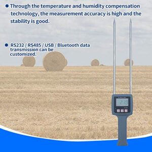 HOJILA TK100H Hay Moisture Meter for Cereal Straw, Forage Grass, Alfalfa, Leymus, Range 0-80%