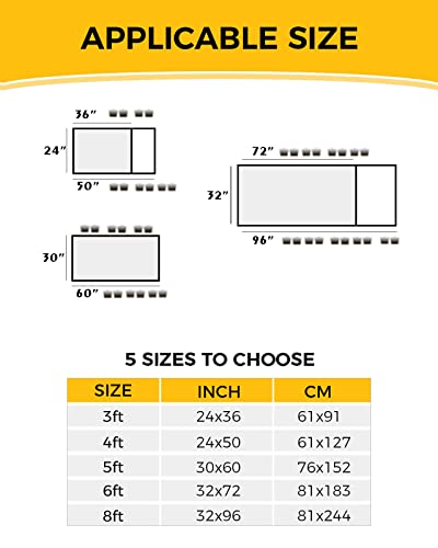 Artwork Store Rectangle Outdoor Tablecloth Waterproof Elastic Fitted Table Covers for 6 Foot Tables,Gray and White Chevron Zig Zag Wipeable Patio Table Covers for Picnic,Camping,Indoor,30x72 Inches