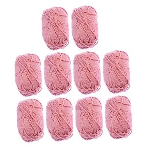 wool yarn 10 rolls milk cotton yarn knitting wool chunky yarn wool knitting crochet yarn weaving yarn knitting yarn diy yarn pink doll coarse wool diy soft milk cotton crochet yarn