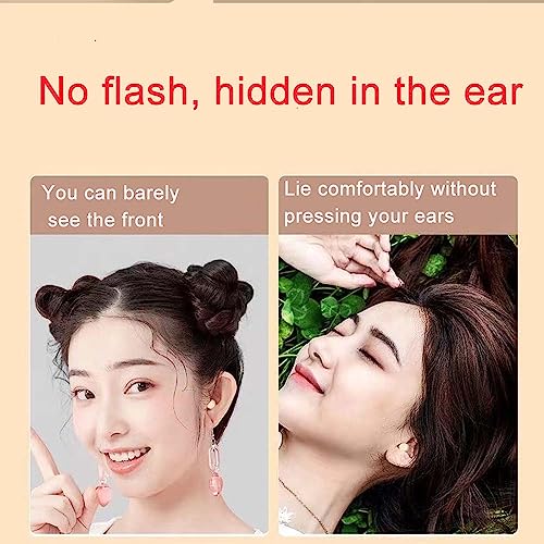 XBOSS PRO 4S+ Invisible Earbuds True Wireless Bluetooth Earphones 5.3 HiFi Stereo Noise Cancelling Small Mini Hidden Earbuds for Work, Sleep, Music, Audiobooks (Skin)