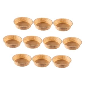 mikinona 10pcs cake mold mini loaf baking pans roasting pans for ovens non stick baking sheet bakery pan muffin cake pans paper cake mold paper 6 inch round cake pan 6 round cake pan bread