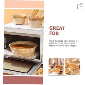 Mikinona 10pcs Cake Mold Mini Loaf Baking Pans Roasting Pans for Ovens Non Stick Baking Sheet Bakery Pan Muffin Cake Pans Paper Cake Mold Paper 6 Inch Round Cake Pan 6 Round Cake Pan Bread