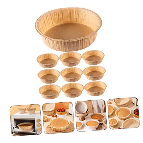 Mikinona 10pcs Cake Mold Mini Loaf Baking Pans Roasting Pans for Ovens Non Stick Baking Sheet Bakery Pan Muffin Cake Pans Paper Cake Mold Paper 6 Inch Round Cake Pan 6 Round Cake Pan Bread