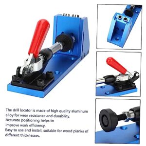 Complete Woodworking Tool Set - Hole Locator Jig Brad Point Pocket Hole Jig Kit Dowel Rods and Clamps for Wood Hole Drilling