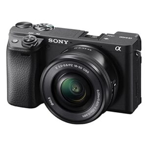 Sony a6400 Mirrorless Camera with 16-50mm + 55-210mm Lenses, 128GB Extreem Memory,.43 Wide Angle & 2X Lenses, Case. Tripod, Filters, Hood, Spare Battery & Charger, Editing Software Kit -Deluxe Bundle