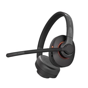 Axtel Pro BT Wireless Headset - Bluetooth Headset w/Noise-Canceling Mics - Dual Connectivity - Connect to PC/Mac/Mobile - Works w/Teams, Zoom & More (Stereo (USB-A))